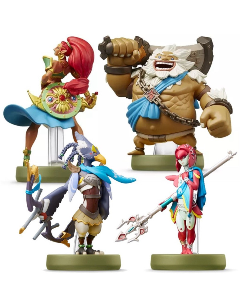 Amiibo Urbosa, Revali, Mipha, Daruk, The Legend of Zelda, Breath Of The ...